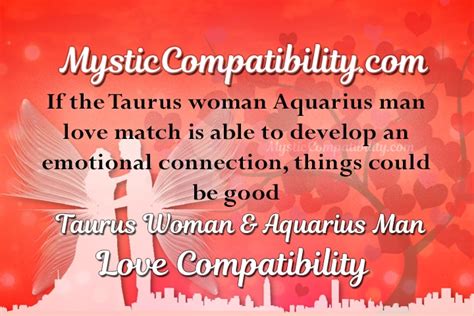 Taurus Woman Aquarius Man Compatibility Mystic Compatibility