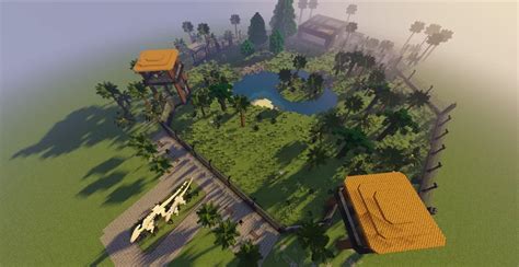 Parasaurolophus Enclosure Jurassic World Minecraft Map