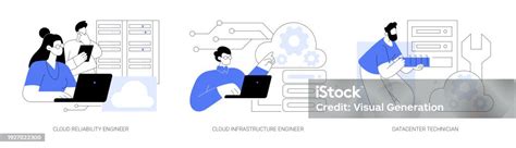 datacenter isolated cartoon vector illustrations se stock illustration
