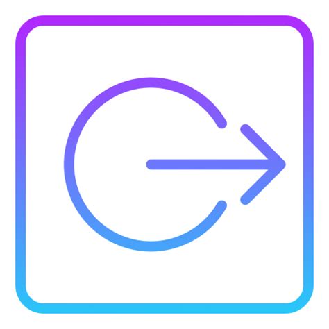 로그 아웃 아이콘 Generic Gradient