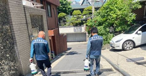 문자 한 통으로 모기 잡는다 중구 모기방역소통폰 운영