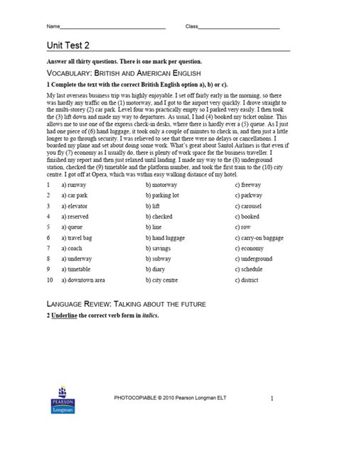 Unit Test 2 Pdf