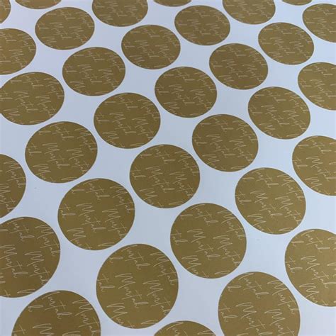 Adesivo Papel Redondo Personalizado DiÂmetro 3cm Papel Cola