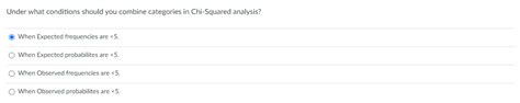 Solved Under What Conditions Should You Combine Categories
