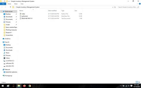 Simple Inventory Management System App Using The Python Tkinter