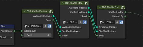 Geometry Nodes How To Randomizeshuffle Indices In Distribute Points On Volume Blender