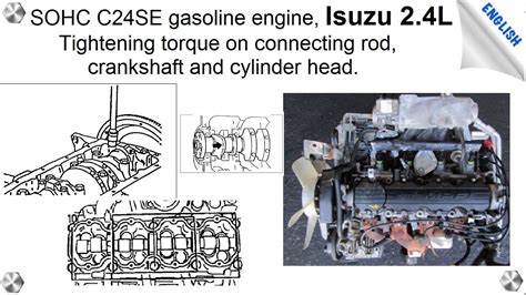 Isuzu C24se 24l Engine Tightening Torque For Crankshaft Bearing