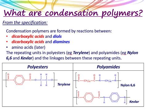 Aqa 3 3 12 1 Condensation Polymers Teaching Resources