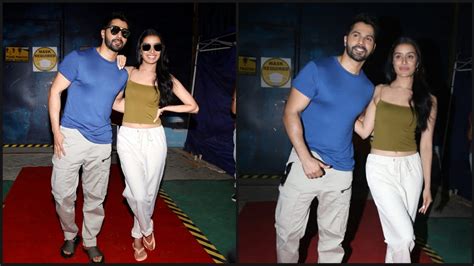 Varun Dhawan And Shraddha Kapoor Give Serious Monotone Outfit Fashion