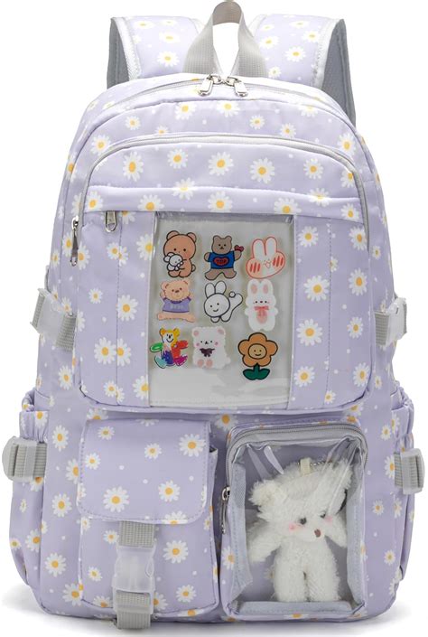 Prlinjsk Kawaii Backpack For Teen Girls Cute Aesthetic
