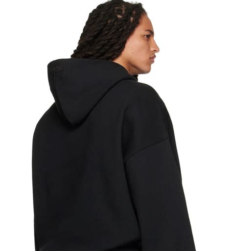 Fear Of God Essentials Hoodie Ss23 Jet Black Bonded The Factory Kl