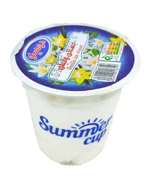 بستنی لیوانی وانیلی