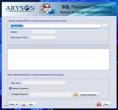 aryson sql password recovery download softpedia