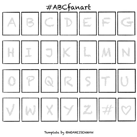 Abcfanart Template By Noaheisenman On Deviantart