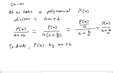 Solvedwhat Form Must The Divisor Have To Make Synthetic Division An