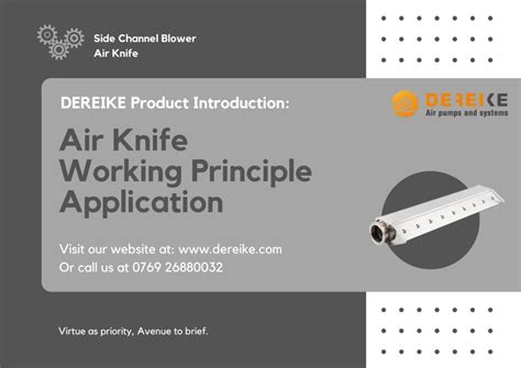 Air Knife Working Principle And Applicaiton