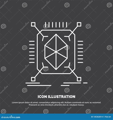 Object Prototyping Rapid Structure 3d Icon Line Vector Symbol For Ui And Ux Website Or