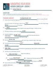2022 EDesign Curriculum Lesson One Guided Notes Docx NAVIGATING YOUR