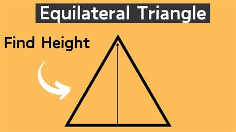 Find Equilateral Triangle Height Easy Guide Secret Hack Transtutor Blog