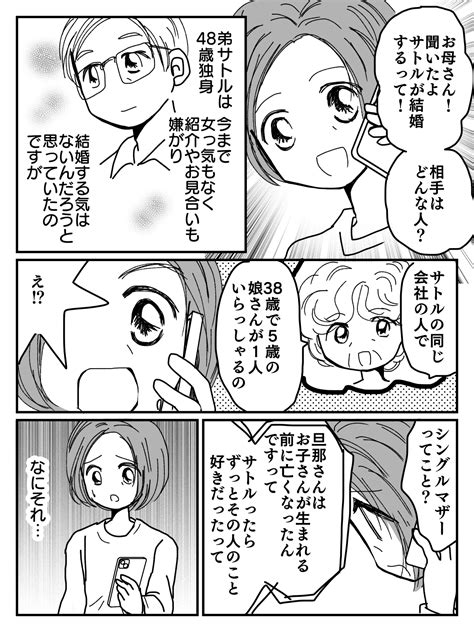 ＜48歳、独身の弟が結婚？＞相手はシングルマザー「もしやお金目当て」勘ぐる私【第1話まんが】 ママスタセレクト