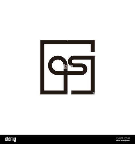 Letter Q And S Connect Square Geometric Symbol Simple Logo Vector Stock Vector Image Art Alamy