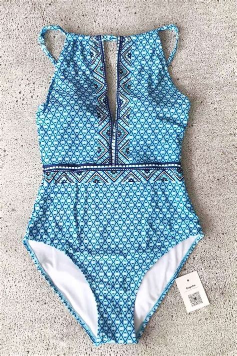 Cupshe The Smurfs Print Bikini Set One Piece Bikinis Printed Bikini