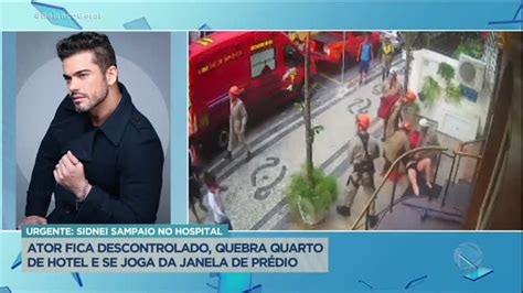 Ator Sidney Sampaio Destrói Quarto De Hotel No Rio E Se Joga Do Quinto