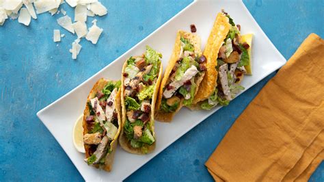 Chicken Caesar Salad Tacos Tastemade