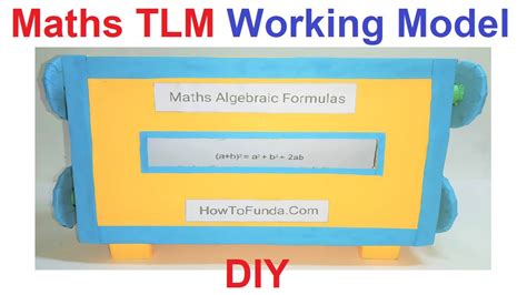 Math S TLM Working Model D Algebraic Formulas DIY For Teachers Howtofunda Craftpiller