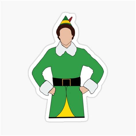 Buddy The Elf Sticker For Sale By Elysiandraws Redbubble