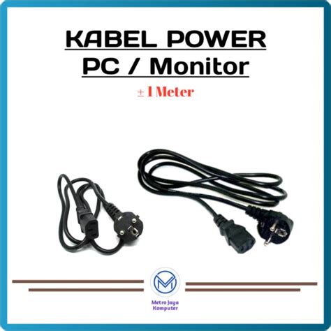 Jual Kabel Power Pc Monitor Panjang Meter Shopee Indonesia