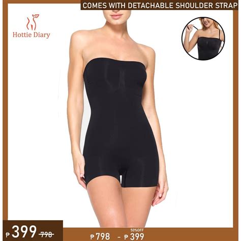 Hottie Diary Seamless One Piece Bodysuit Vest Compression Removable