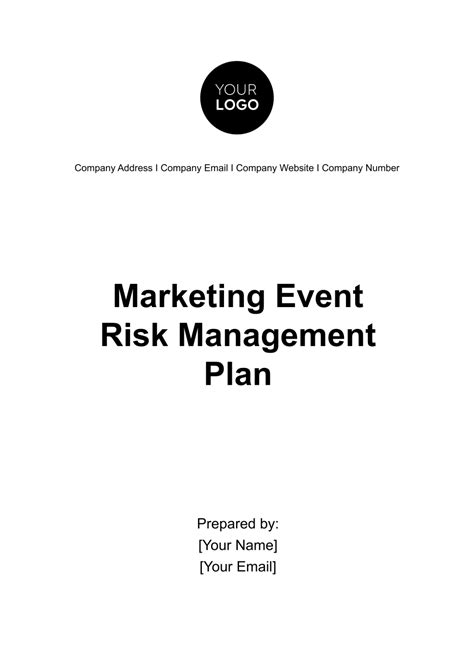 Free Risk Management Plan Templates Editable And Printable