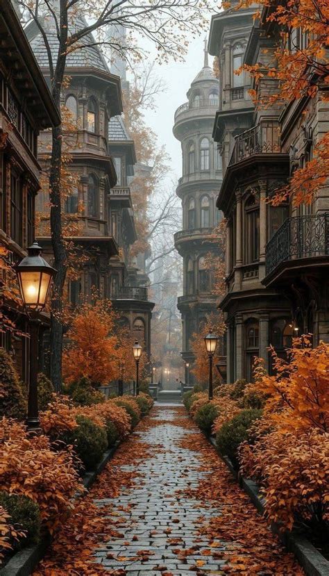 Fall Old Town Aesthetic Old Town Fall City Old Town Autumn Scotland