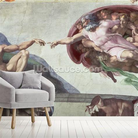 The Creation Of Adam Wallpaper Sistine Chapel Adam Close Up Hi Res