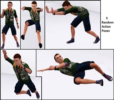 Mod The Sims Action Poses With Pose List