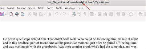 How To Make Read Only Documents In LibreOffice OpenOffice