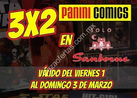 Promoción Sanborns Panini de 3x2 en cómics y mangas