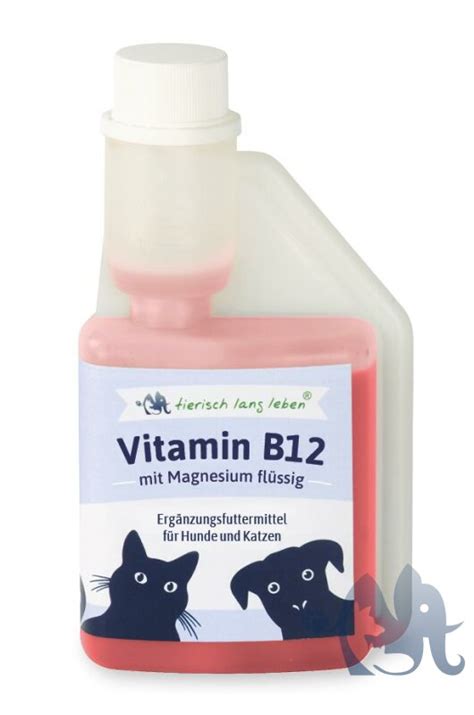 Vitamin B12 mit Magnesium | flüssig | 250 ml | für Hund & Katze | tie ...