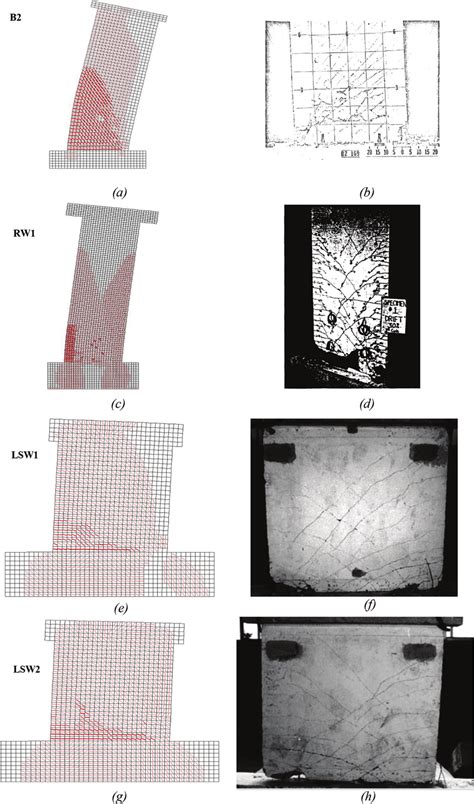 Shear Walls Calculated Versus Observed Crack Patterns Note 5× Download Scientific Diagram