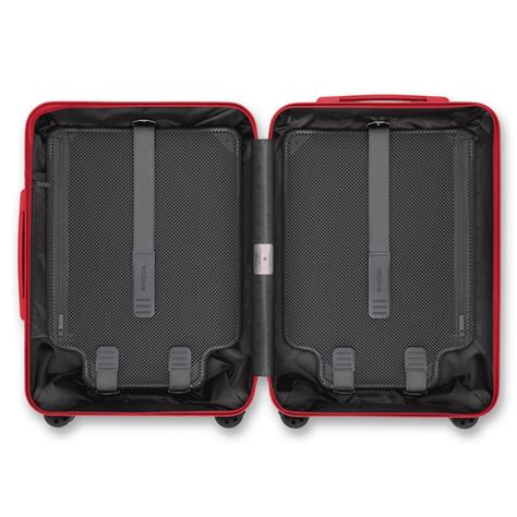 Essential Cabin S Lightweight Carry On Suitcase Red RIMOWA