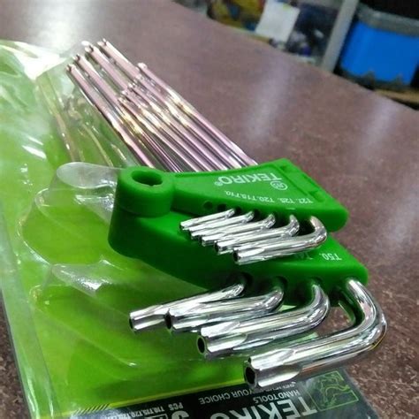 Jual Tekiro Kunci L Bintang Lubang Panjang Set 9 Pcs Tamper Torx Key