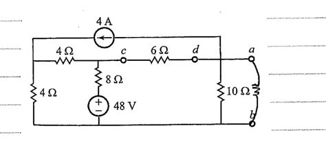 Solved Solve For The Equivalent Thevenin Voltage Across A