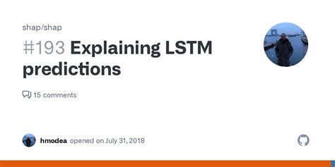Explaining Lstm Predictions · Issue 193 · Shapshap · Github