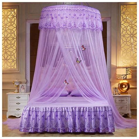 Buy Round Lace Curtain Dome Princess Queen Bed Canopy