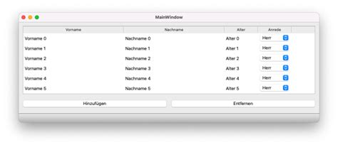 Qt Tutorial 032 QTableWidget Thorsten Geppert