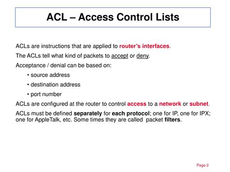 PPT Cisco ACLs For Network Security PowerPoint Presentation Free