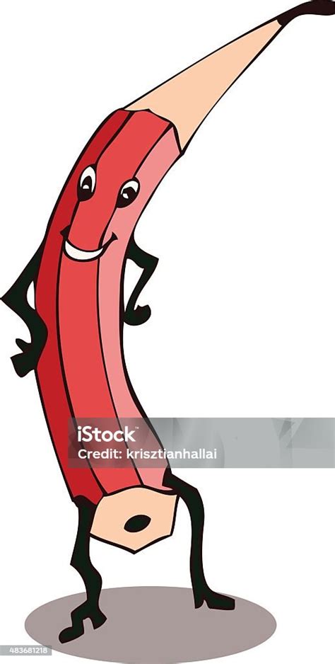 Pensil Kartun Ilustrasi Vektor Ilustrasi Stok Unduh Gambar Sekarang