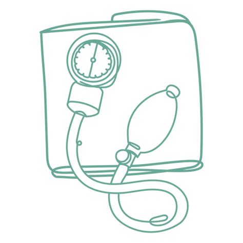 Design Png E Svg De Ícone Médico De Linha Contínua Do Monitor De