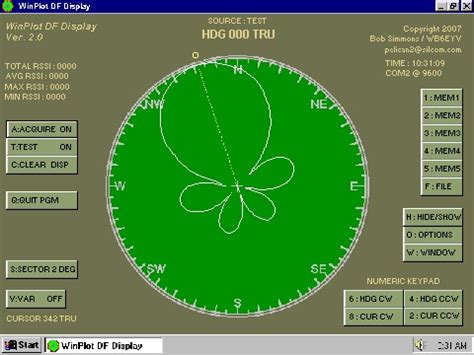 Doppler DF Instruments More WinPlot Display Info